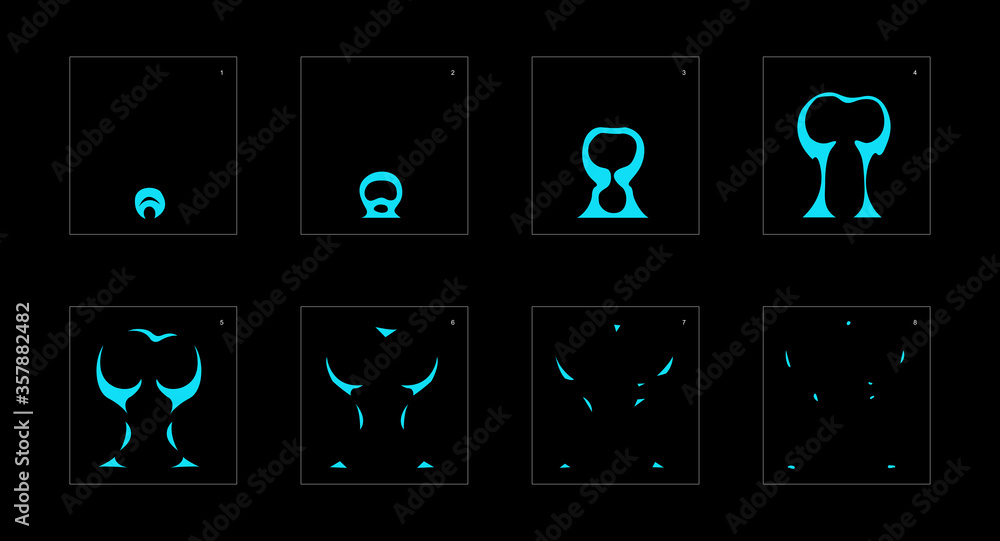 Water explosion effect. Explosion animation effect. Animation sprite ...