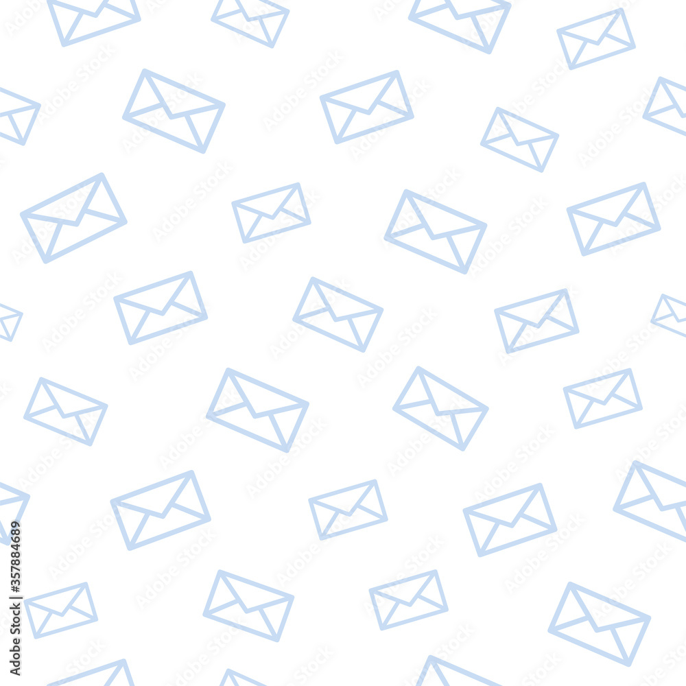 The envelope vector illustration. Stylish pattern in a gentle and plain ...
