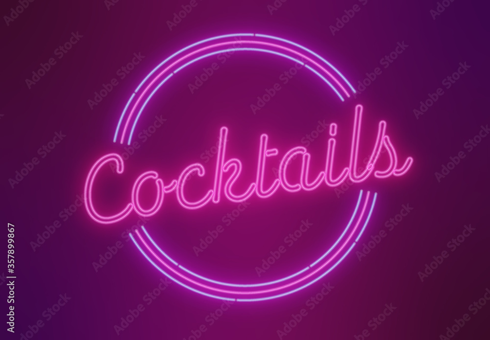 Neon Text Effect Stock Template | Adobe Stock