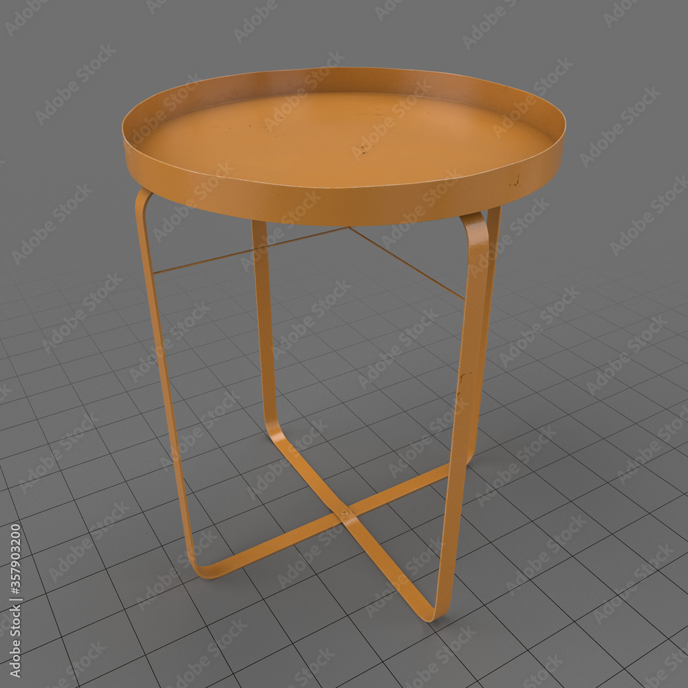 Round side table Stock 3D asset | Adobe Stock