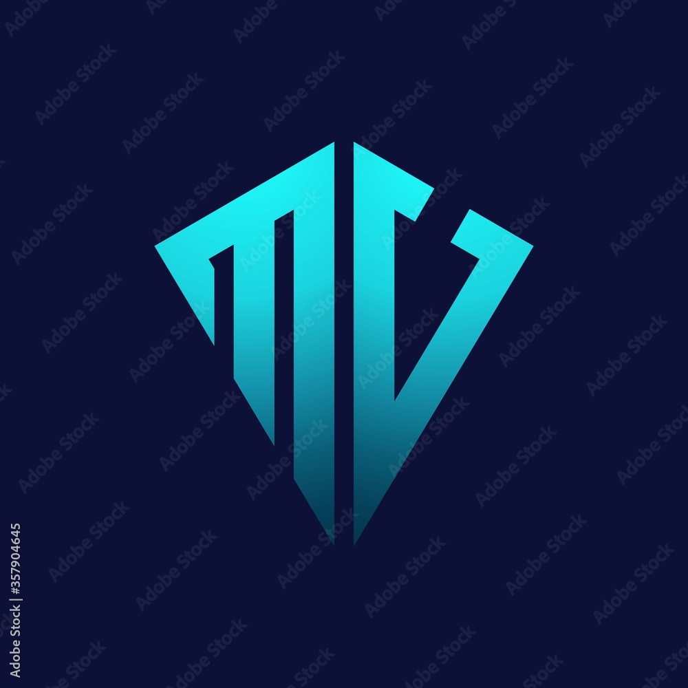 MU initial logo monogram designs modern templates Stock Vector | Adobe ...