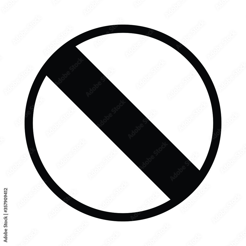 no entry sign, no parking signal, traffic sign vector Stock Vector ...