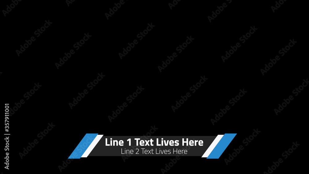 Angle Split Lower Third Stock Template | Adobe Stock