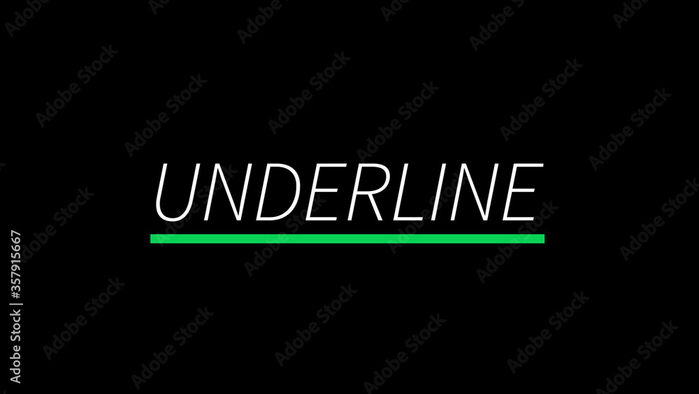 Underline Title Stock Template | Adobe Stock