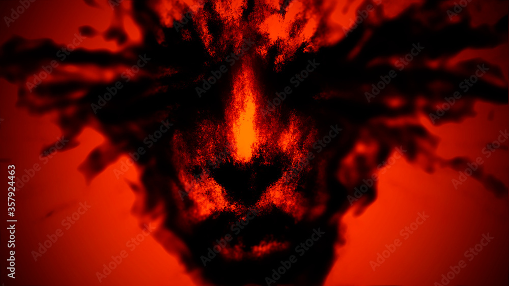 Girl face with splashes of blood from the eyes. ilustración de Stock ...