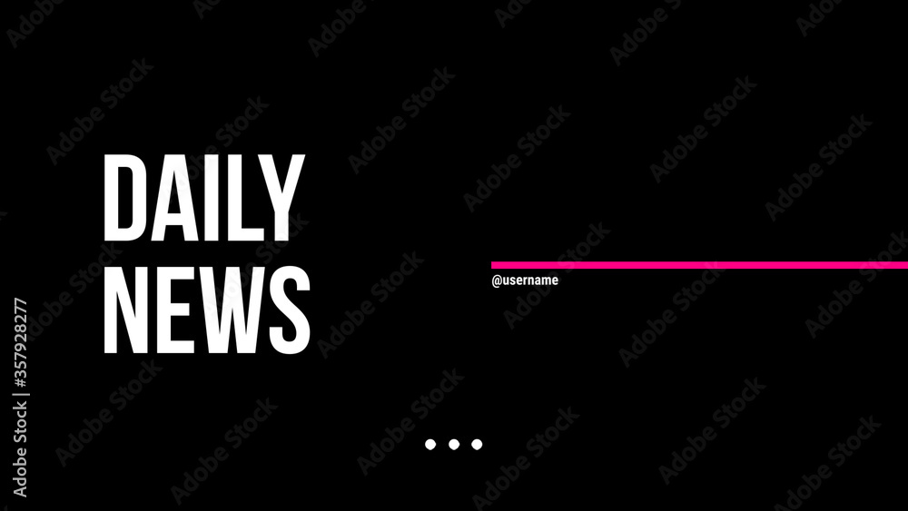 News Text Overlay Stock Template | Adobe Stock