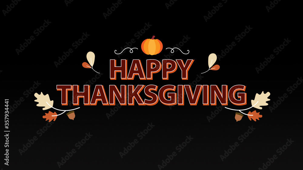 Whimsical Thanksgiving Title for Instagram Stock Template | Adobe Stock