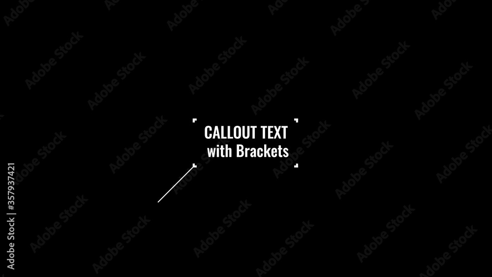 Callout Text with Brackets Stock Template | Adobe Stock