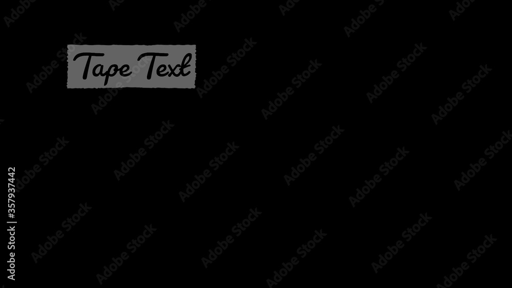 See-Through Tape Title Stock Template | Adobe Stock