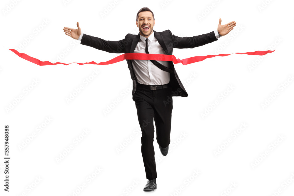 Runner Crossing The Finish Line Funny