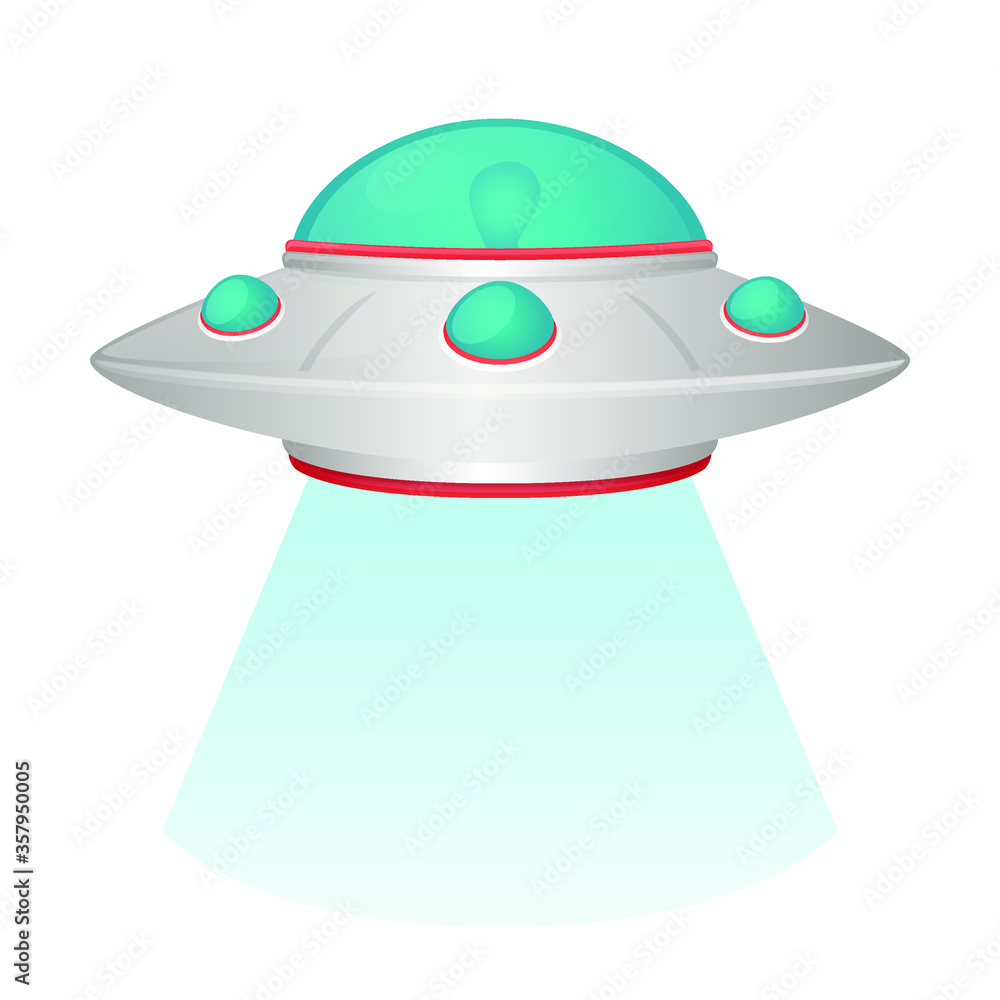 Flying Saucer UFO Vector Design. Emoji Art Trendy Communication. Chat ...