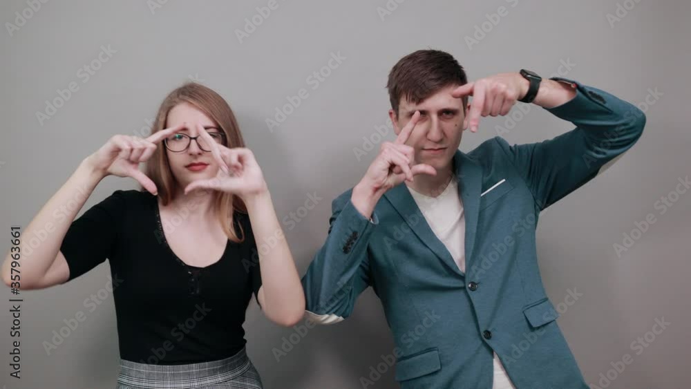 Hands making photo frame, fingers framing distance, photography sign ...