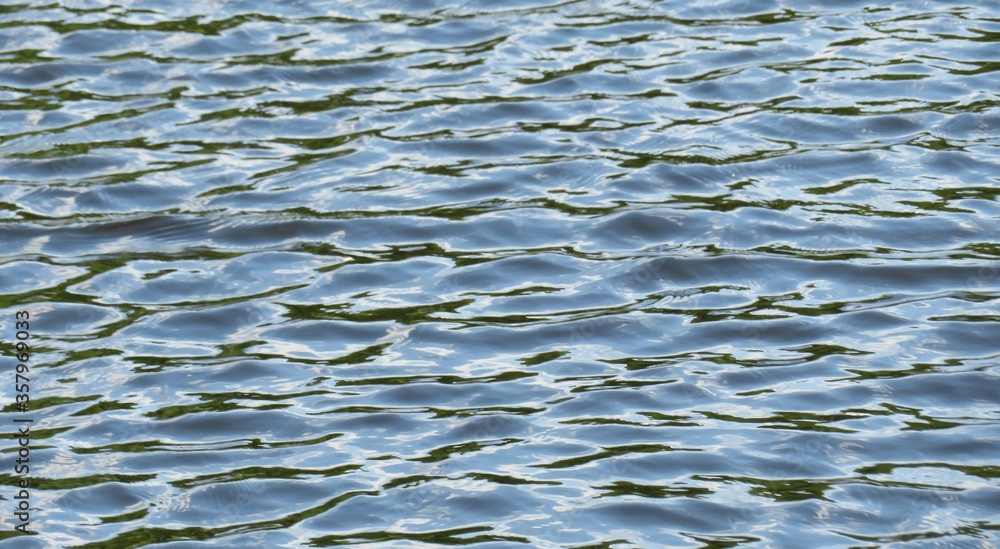 Closeup of blue shining glossy water texture, natural background Stock ...