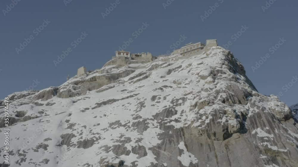 log format of monastery on top of mountain in the remote himalayas ...