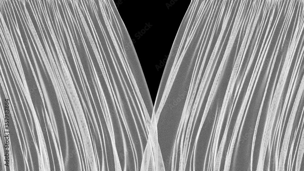 Vidéo Stock Realistic 1080p 3D animation of the white transparent ...