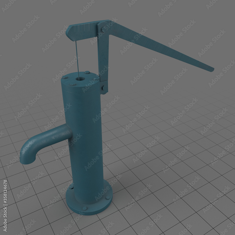 Water pump Stock 3D asset | Adobe Stock