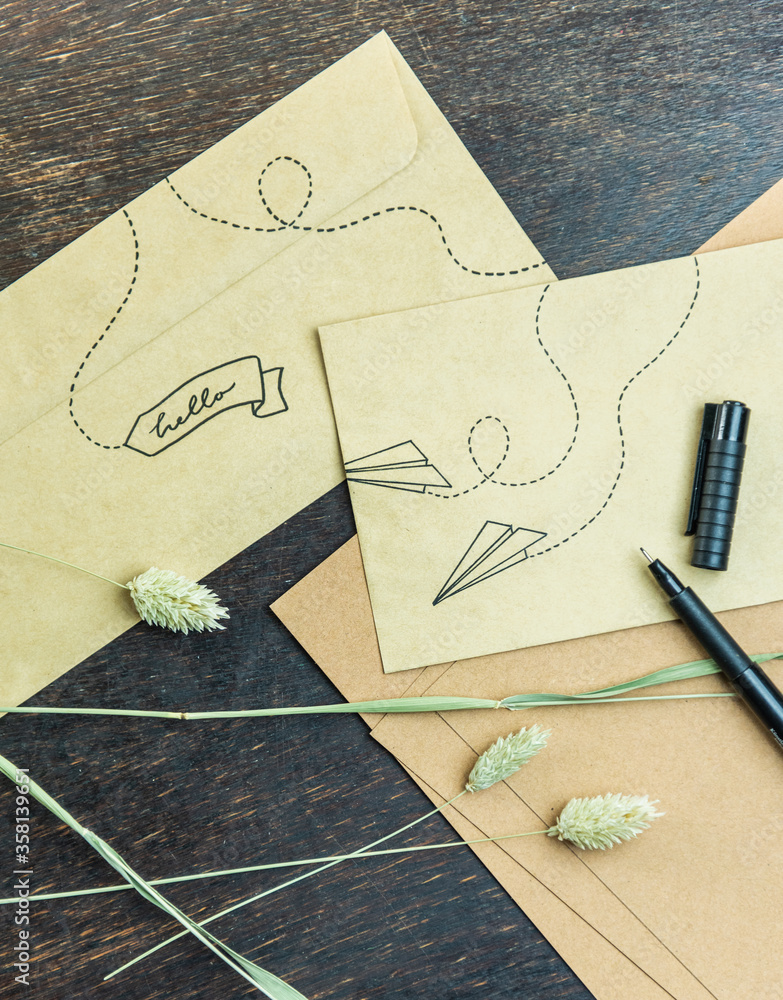 Briefe schreiben - DIY Briefumschläge kreativ gestalten - Briefumschlag ...