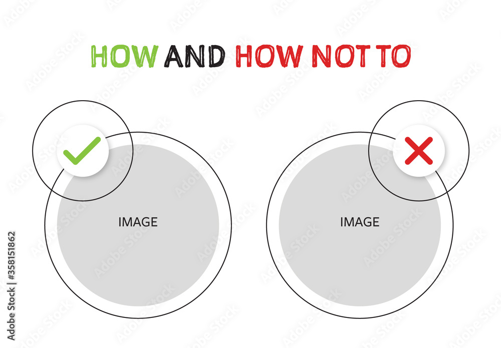 How and How Not to Infographic Layout Stock Template | Adobe Stock