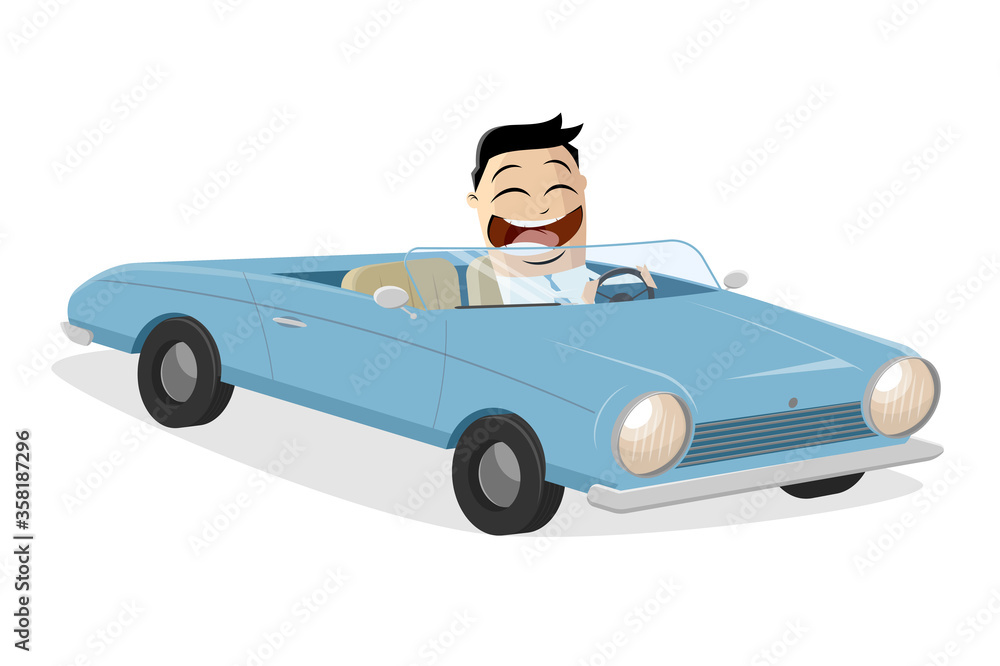 vector cartoon illustration of a happy asian businessman with classic ...