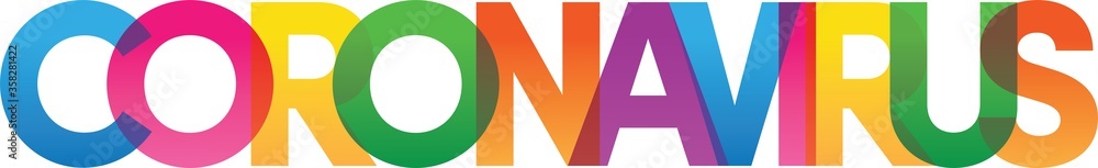 Colored Vector banner. Corporate concept. Gradient Text. Transparency ...