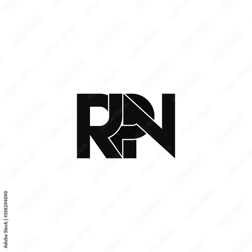 rpn letter original monogram logo design Stock Vector | Adobe Stock