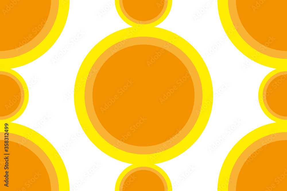 Abstract white background with orange circles. Stock Vector | Adobe Stock