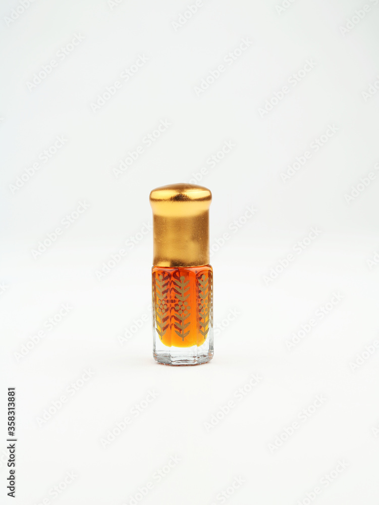 Arabian oud attar perfume in mini bottles. Stock Photo | Adobe Stock