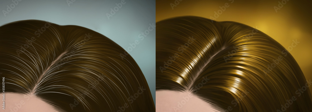 The difference between before and after white hair problems premature ...