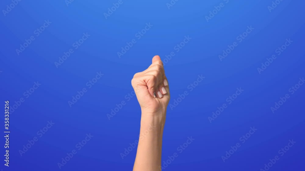 Click your fingers to change the background color. Pink background, a ...