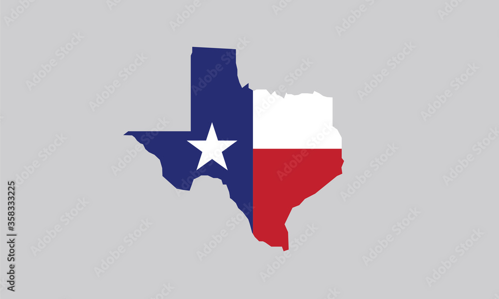 Texas map state shape USA vector illustration Stock Vector | Adobe Stock