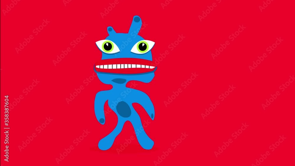 sci fi movie blue alien with futuristic look visiting earth on its ufo ...