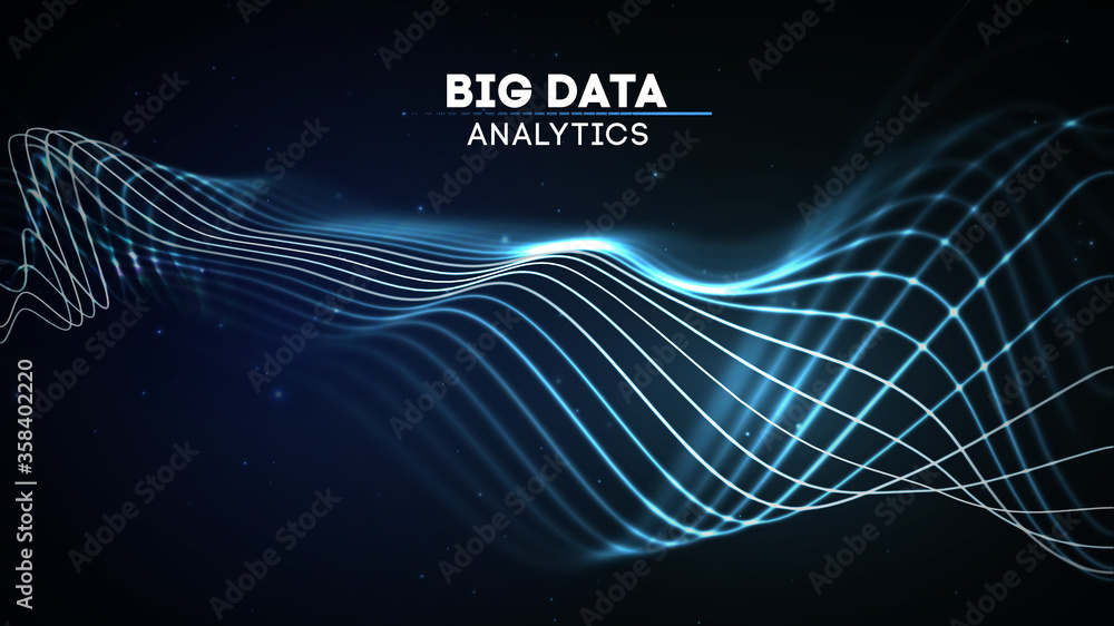 Big Data analytics, abstract wave music background. Digital sound wave ... Big Data analytics, abstract wave music background. Digital sound wave ...