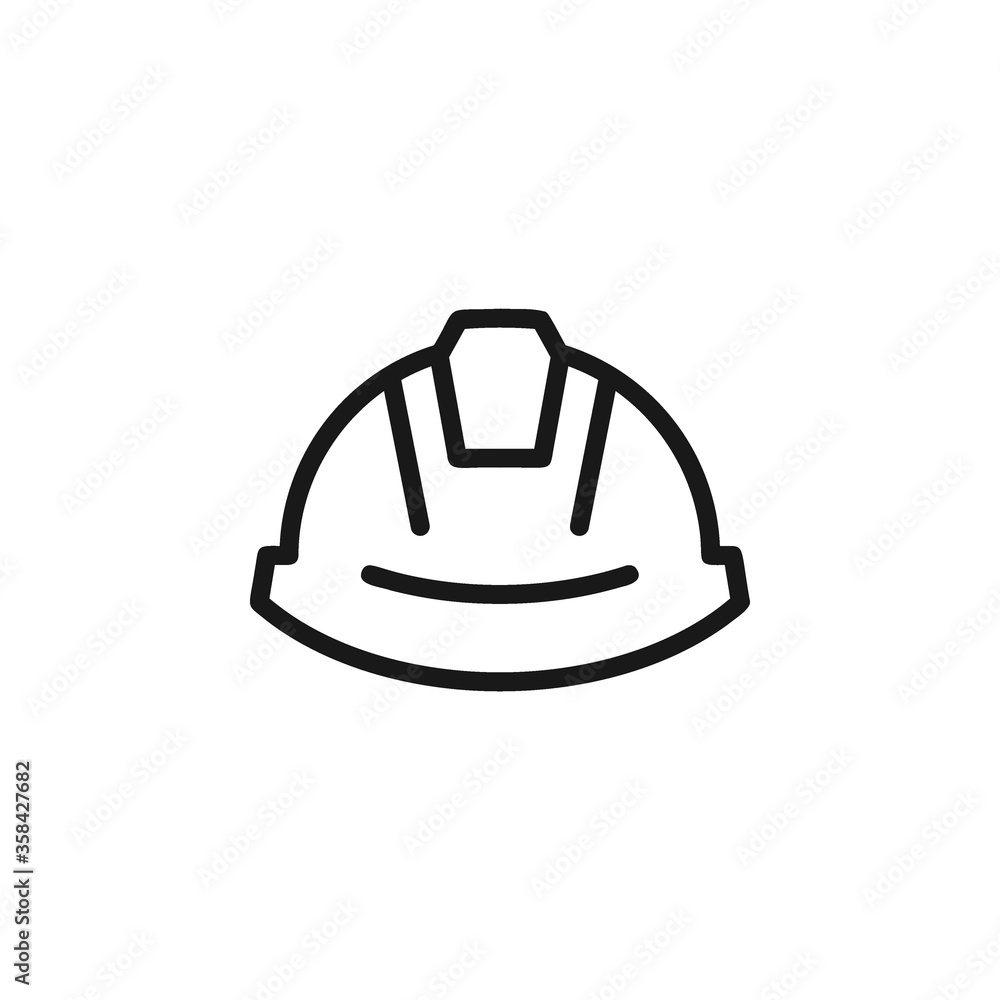 Safety helmet icon vector illustration Stock Vector | Adobe Stock