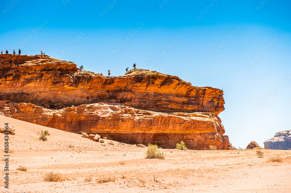 It's Nature and rocks of Wadi Rum (Valley of the Moon), Jordan. UNESCO ...