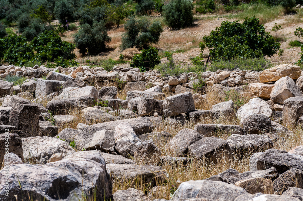 It's Stones of the Ruins of the Qasr al Abd, a large ruin in Iraq Al ...