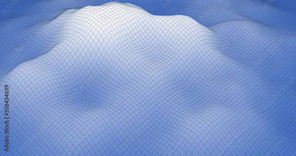 Looping topographic visualization of mountain: monochromatic shading ...