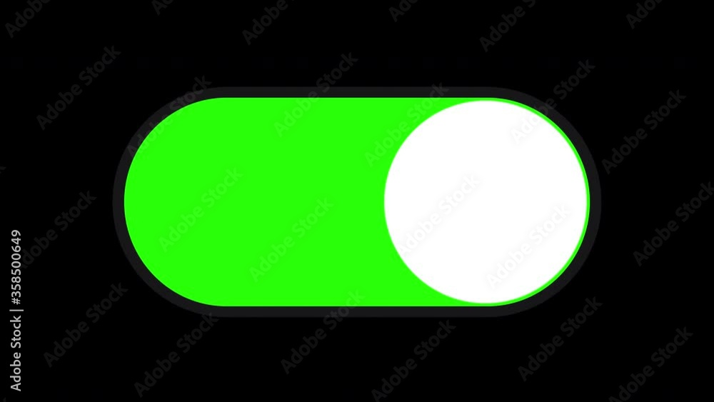 Visualization of Settings Switch in Device. Minimalistic Animated of ...