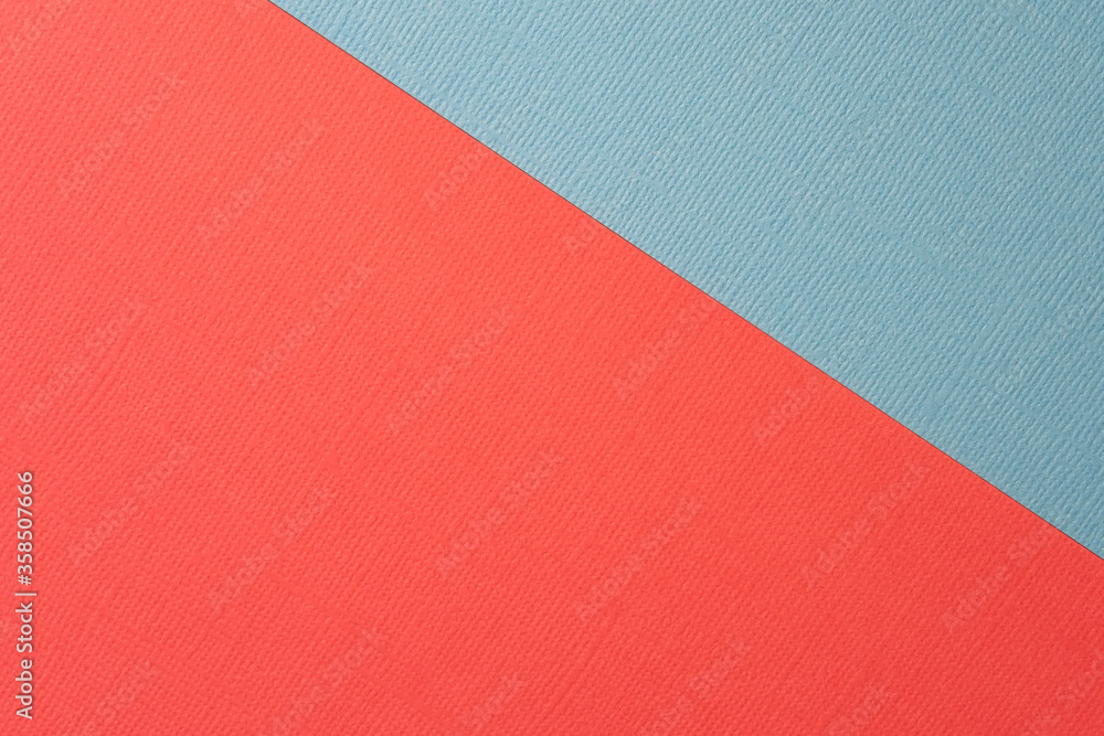 Two color paper in bright red and gray colors. Blank for designers, a ...