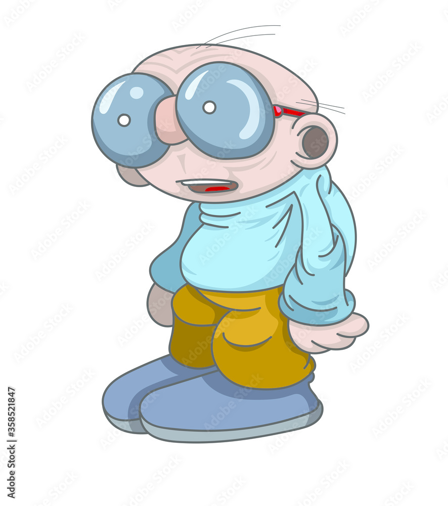 Bonhomme étonné Stock Illustration | Adobe Stock