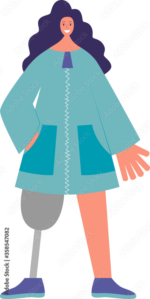 Disabled girl without legs, prostheses for legs, first time to stand on ...