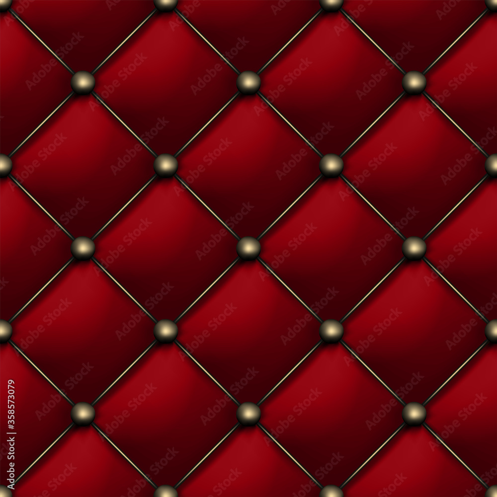 Red matte leather texture seamless pattern. Vip background upholstery ...