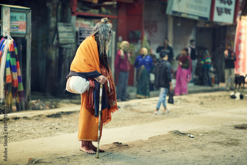 Standing Sadhu Baba