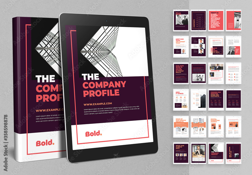 Corporate Ebook Layout Stock Template | Adobe Stock