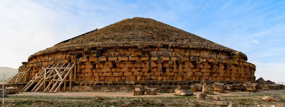 Madghacen, a royal mausoleum-temple of the Berber Numidian Kings, Batna ...