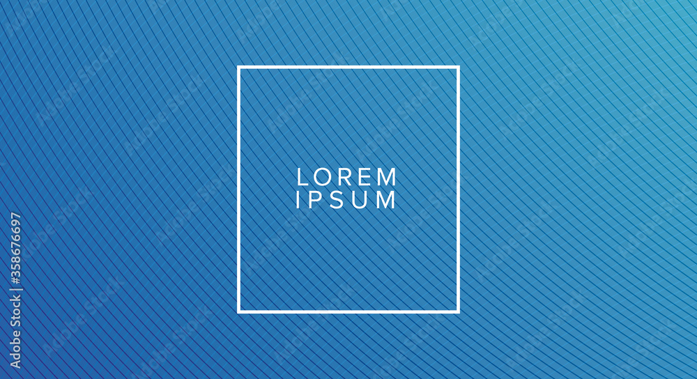 Blue gradient background with frame and place for text, Abstract ...