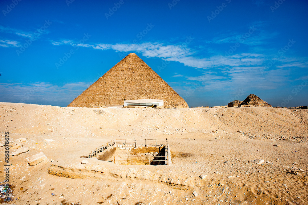It's Great Pyramid of Giza (Pyramid of Khufu or the Pyramid of Cheops ...