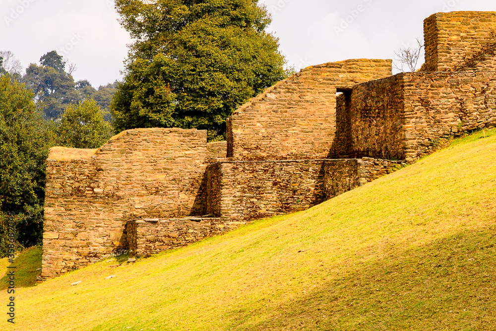 Ruins of Royal Palace of Rabdentse, the second capital of the former ...