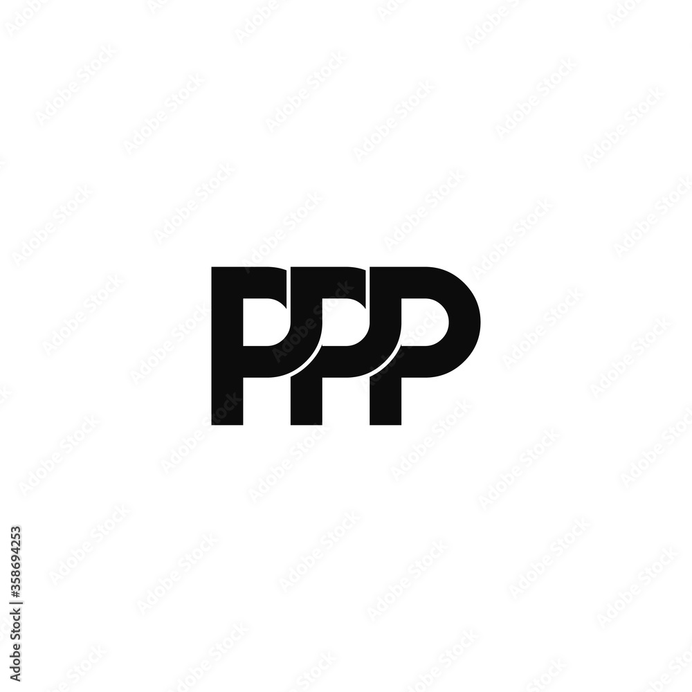 ppp letter original monogram logo design Stock Vector | Adobe Stock