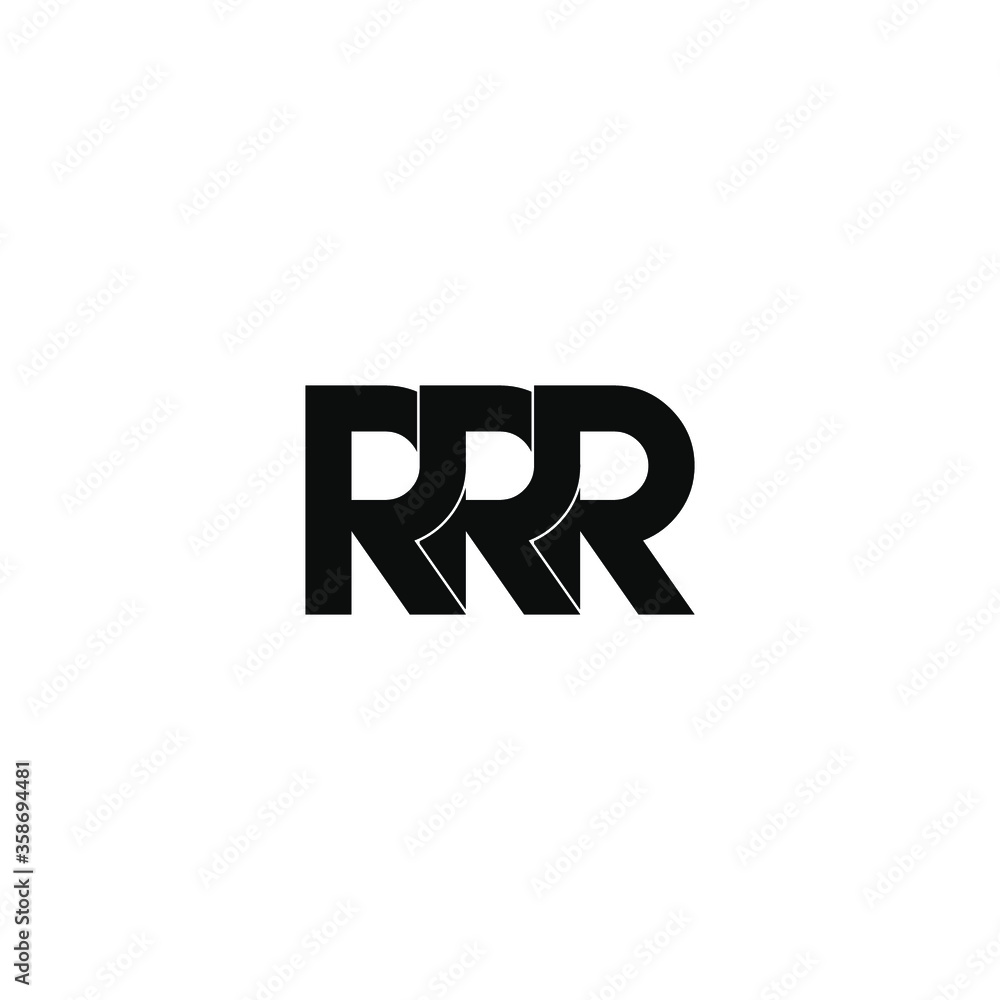 rrr letter original monogram logo design Stock Vector | Adobe Stock