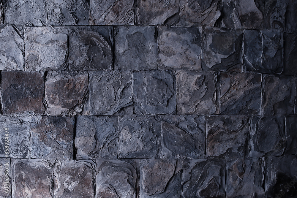 stone tile cladding background, abstract blank stone wall Stock Photo ...
